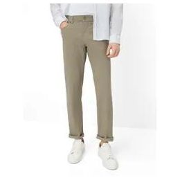 Chinohose Brax "Style COOPER", Herren, Gr. 36, L&auml;nge 34, khaki, Web, 67% Leinen, 30% Baumwolle, 3% Elasthan, Hosen Chinohose