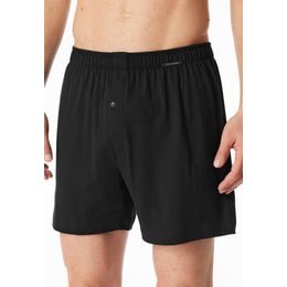 Schiesser Herren Boxershorts "Boxershorts Multipacks", Gr. 14000, schwarz, Single Jersey, Obermaterial: 100% Baumwolle, unifarben, Unterhosen,