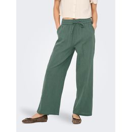 Only Damen Schlupfhose "ONLTIZANA COTTON LOOSE PANTS WVN NOOS", gr&uuml;n, Gr. M, unifarben, Web, Obermaterial: 100% Baumwolle, Hosen