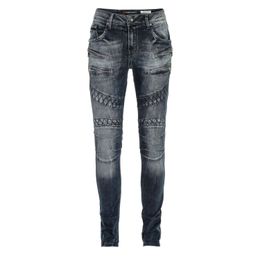 Cipo & Baxx CIPO & BAXX Herren 5-Pocket-Jeans "Jeans", blau, Basic, Gr. 33, unifarben, 99% Baumwolle, 1% Elasthan, Jeans, im 5-Pocket-Stil, CD-382