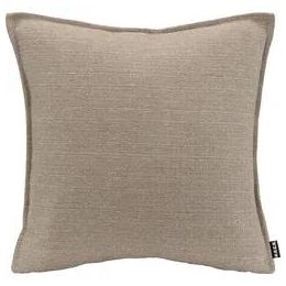 HOCK Dekokissen H.O.C.K. "Mali", grau (taupe, unifarben), B:45cm H:10cm L:45cm, Polyester, Dekokissen_Sitzkissen_Kissenh&uuml;llen, einfarbig, Kissenh&uuml;lle mit F&uuml;llung, 1 St&uuml;ck