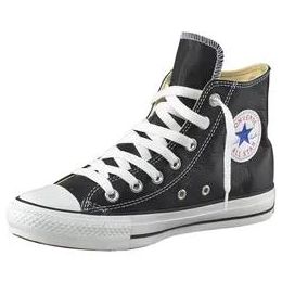 Sneaker Converse "Chuck Taylor All Star Basic Leather Hi", Gr. 39,5, schwarz, Leder, Schuhe Skaterschuh Sneakerboots Canvassneaker Sneaker high