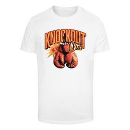 Mister Tee T-Shirt 'Knockout Club' Herren Gr&ouml;&szlig;e XXL orange / rot / schwarz / wei&szlig;