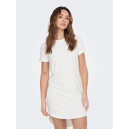 Jacqueline de Yong JDY Damen Jerseykleid "JDYIVY S/S DRESS JRS NOOS", wei&szlig;, Gr. S, unifarben, Jersey, Obermaterial: 62% Baumwolle, 38% Polyester, Kleider, Sommerkleid