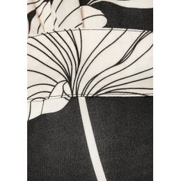 Vivance Damen Hemdblusenkleid, schwarz-sand bedruckt, Gr&ouml;&szlig;e 36
