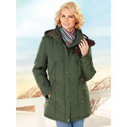 WITT Damen Steppjacke mit Weitenregulierung, khaki, Gr&ouml;&szlig;e 42