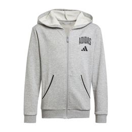 adidas Sportswear Sportsweatjacke Jungen Gr&ouml;&szlig;e 164 grau / schwarz