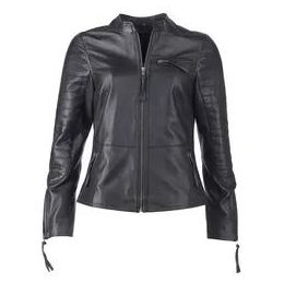Bikerjacke JCC "DI-002", Damen, Gr. 36, schwarz, Oberstoff: 100% Lammleder / Futter: 100% Polyester, Jacken