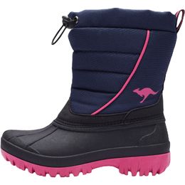 Kangaroos Jungen Winterstiefel "K-Ben", Gr. 31, blau, Synthetik, Textil, Schuhe, Snowboots, Winterboots, Winterschuhe, wasserabweisend