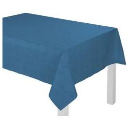 Tischdecke WIRTH "WIESSEE" Gr. 4, blau, B:130cm L:220cm, Baumwolle, Leinen, Modal, Tischdecken, Tischdecke