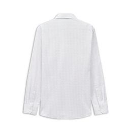 Bugatti Herren Langarmhemd, gr&uuml;n, Gr. 4XL, unifarben, 100% Baumwolle, Hemden, mit Minimalprint