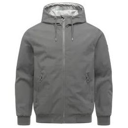 Outdoorjacke Ragwear "Stuartt Summer YOUMODO", Herren, Gr. L (52), hellgrau, Obermaterial: 100% Polyester. Innenfutter: 100% Polyester, gerade h&uuml;ftbedeckend, hoch geschlossener Ausschnitt, &Auml;rmel ohne &Auml;rmelschlitz Rippstrickb&uuml;ndchen, Jacken Outdoorjacke, Wasserdichte &Uuml;bergangsjacke mit Kapuze