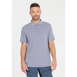 WHISTLER Herren Langarm-Poloshirt "Vale", grau, Gr. XXXL, unifarben, 97% Polyester, 3% Elasthan, Shirts, Aus leichtgewichtigem Material