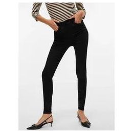 V&eacute;ro Moda High-waist-Jeans VERO MODA "VMSOPHIA", Damen, Gr. M, L&auml;nge 34, schwarz, Jeans, Obermaterial: 90% Modal, 8% Polyester, 2% Elasthan, unifarben, Basic, skinny fit, Jeans High-Waist-Jeans, aus softem Modal