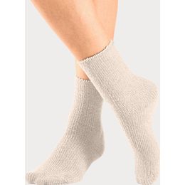 Lavana Damen Kuschelsocken, 1x ecru, 1x rose, 1x altrosa, 1x mint, 1x blau, Gr&ouml;&szlig;e 39/42