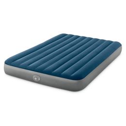Luftbett Intex "Dura Beam Prestige Downy Queen mit wiederaufladbarer Luftpumpe", blau, Luftbetten, B/H/L: 152cm x 25cm x 203cm, Kunstseide, PVC, B:152cm H:25cm L:203cm