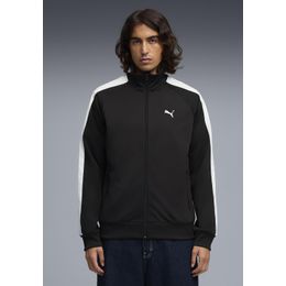 Puma Herren Trainingsjacke "T7 FOUNDATION POLY TRACK JACKET", schwarz-wei&szlig;, Gr. L, unifarben, Trikot, Obermaterial: 100% Polyester, Jacken, mit