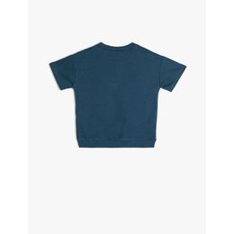 KOTON T-Shirt Jungen Gr&ouml;&szlig;e 98/104 navy / hellblau / hellgelb / schwarz