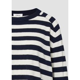s.Oliver Pullover Damen Gr&ouml;&szlig;e XXS/XS navy / wei&szlig;