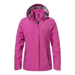 Sch&ouml;ffel SCH&Ouml;FFEL Damen Regenjacke "Jacket Gmund L"fuchsia, Gr. 44, Obermaterial: 100% Polyester, Jacken, sportlicher Stil, wasserdicht, winddicht,