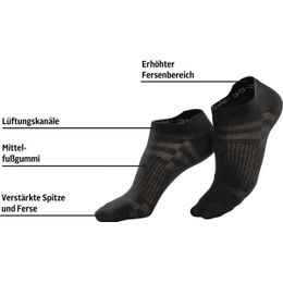 active by Lascana LASCANA ACTIVE Damen Sneakersocken, 7x schwarz, Gr&ouml;&szlig;e 35/38