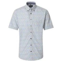 Kurzarmhemd Casamoda "Casamoda Freizeithemd Kurzarm Print", Herren, Gr. XL, Normalgr&ouml;&szlig;en, gelb, 100% Baumwolle, bedruckt, comfort fit, Hemden