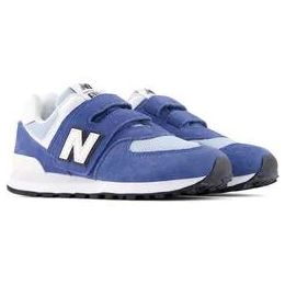 Sneaker New Balance "574", M&auml;dchen, Gr. 33, magic blau, Leder, Synthetik, Textil, Schuhe Sneaker
