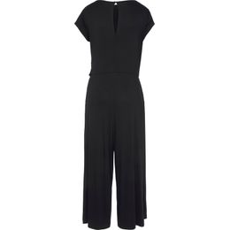 Lascana Damen Culotte-Overall, schwarz, Gr&ouml;&szlig;e 36