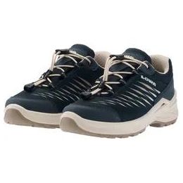 Wanderschuh Lowa "ZIRROX II GTX LO JR", Kinder, Gr. 38, navy, dune, Synthetik, Textil, Schuhe Wanderschuh, wasserdicht dank Gore-Tex Membrane
