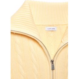 Lascana Damen Strickjacke, hellgelb, Gr&ouml;&szlig;e 36/38
