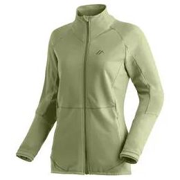 Fleecejacke Maier Sports "Sinaia W", Damen, Gr. 50, apfelgr&uuml;n, 100% Polyester, hoch geschlossener Ausschnitt, Jacken Fleecejacke, Damen Midlayer, atmungsaktiv schnelltrocknend, Full-Zip, Regular Fit