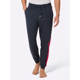 feel good Herren Hose, marine-dunkelrot, Gr&ouml;&szlig;e 44/46