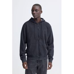Kapuzensweatjacke Blend "BHFactor", Herren, Gr. S, salute, Sweatware, 100% Baumwolle, bedruckt, Basic, normal normal, ohne Ausschnitt, B&uuml;ndchen, Sweatjacken, Sch&ouml;ne Kapuzensweatjacke in leichter Used-Optik