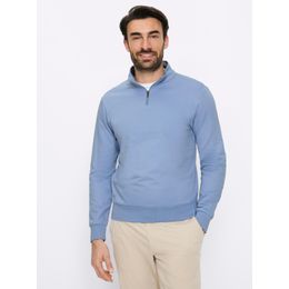 Catamaran Herren Langarmshirt mit Stehkragen, bleu, Gr&ouml;&szlig;e 44/46