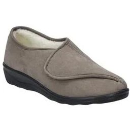 Hausschuh Josef Seibel "Nice 105, taupe", Damen, Gr. 36, grau (taupe), Obermaterial: 100% Textilmaterial TEXMAT., Schuhe Hausschuh