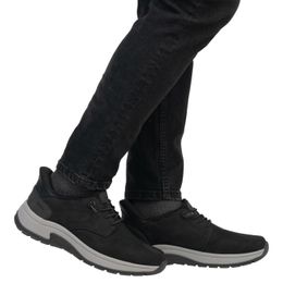 Rieker Herren Slip-On Sneaker "Ready2GO", Gr. 40, schwarz, Nubukleder, Textil, Schuhe, Halbschuh, Schlupfschuh, Outdoorschuh, herausnehmbare