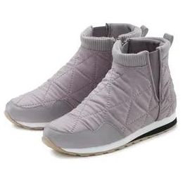 Winterstiefelette Vivance, Damen, Gr. 36, grau, Obermaterial: 50% Lederimitat, 50% Nylon. Decksohle: 100% Textilmaterial. Futter: 100% Textilmaterial. Laufsohle: 100% Synthetik, unifarben, Schuhe Winterstiefelette, in modischer Stepp-Optik, Ankle Stiefeletten, Outdoor Boots, Sneaker