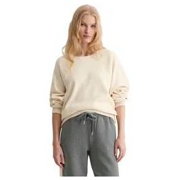Marc O'Polo Sweatshirt MARC O'POLO "aus reiner Bio-Baumwolle", Damen, Gr. XXL, raw cream, Obermaterial: 100% Baumwolle, unifarben, relaxed fit, Rundhals, Rippb&uuml;ndchen, Sweatshirts Sweatshirt