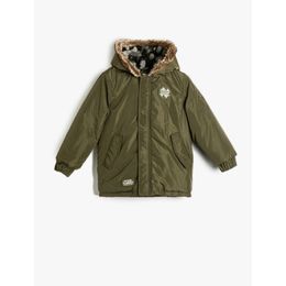 KOTON Winter Jacket 'Anorak' boy Green size 146/152