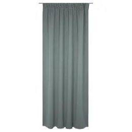 Vorhang WIRTH "Wiessee", gr&uuml;n, B:150cm H:355cm, Baumwolle, Leinen, Modal, Gardinen, nach Ma&szlig;