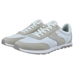 Sneaker Salamander, Herren, Gr. 39, beige, wei&szlig;, Leder, Schuhe Sneaker, Freizeitsneaker, Halbschuh, Schn&uuml;rschuh mit Wechselfu&szlig;bett