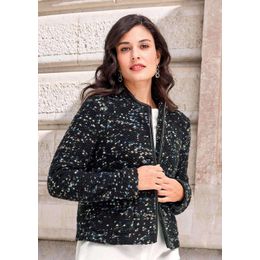 Alba Moda Damen Kurzblazer "Kurzjacke Kurzjacke", schwarz, Modern, Gr. 38, Obermaterial: 56% Polyester PES. 27% Polyacryl PAN. 12% Wolle WO. 5%