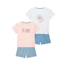 M&auml;dchen Pyjama, PETITE FLEUR BY LASCANA, Gr. 122, rosa, Jersey, Obermaterial: 100% Baumwolle, bedruckt, Homewear-Sets, M&auml;dchen - kurzer Schlafanzug