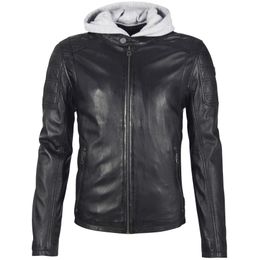 Mauritius Herren Lederjacke "Rylo LAKEV", schwarz, Gr. XXL, kontrastfarbene Details, unifarben, Obermaterial: 100% Schafsleder. Futter: 100%