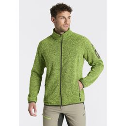 CMP Herren Strickfleecejacke "MAN JACKET"mela, oil gre, Gr. 54, Strick, Obermaterial: 100% Polyester, Jacken, atmungsaktiv, schnell trocknend,