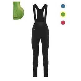 Fahrradhose Gonso "SITIVO TI BIB W", Damen, Gr. 42, Normalgr&ouml;&szlig;en, gr&uuml;n, 57% Polyamid, 28% Polyester, 15% Elasthan, Hosen Fahrradhose, Damen Radhose, Radlerhose mit speziellem Sitzpolster, Tight Fit