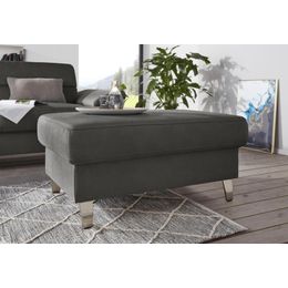 Sit & More Polsterhocker SIT & MORE "Sorano", grau (anthrazit), B:100cm H:47cm T:66cm, Hocker, Polsterhocker