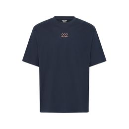 Blend Herren Rundhalsshirt "Rundhalsshirt BHKyle Backprint", blau, Gr. S, Obermaterial: 100% Baumwolle CO., Shirts