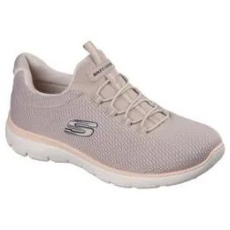 Slip-On Sneaker Skechers "SUMMITS-SUMMER BLUSH", Damen, Gr. 38, taupe, Textil, Schuhe, Arbeitsschuh, Freizeitschuh, Slipper mit Memory Foam, Topseller