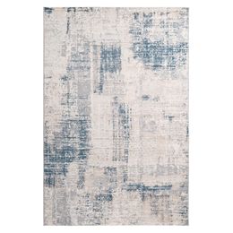 Teppich Kayoom "Sail 700", blau, B:120cm H:11mm L:170cm, Polypropylen, Teppiche, Teppich, Kurzflor, Vintage, Modernes Muster, Fu&szlig;bodenheizungsgeeignet